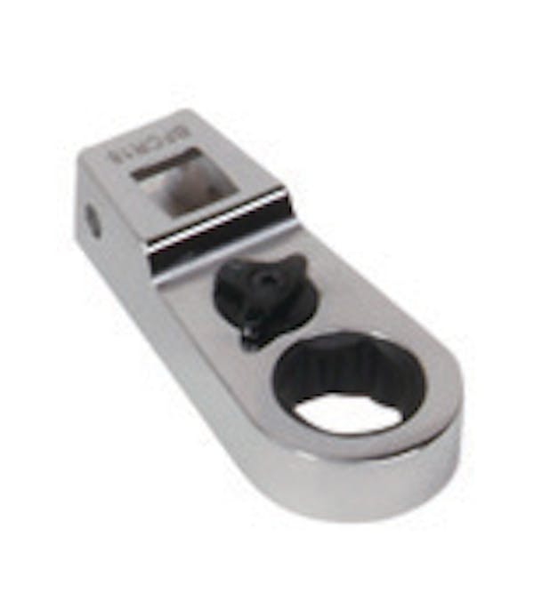 9/16" SAE 12-Point Ratcheting Crowfoot Wrench with 3/8" Drive (Blue-Po ...