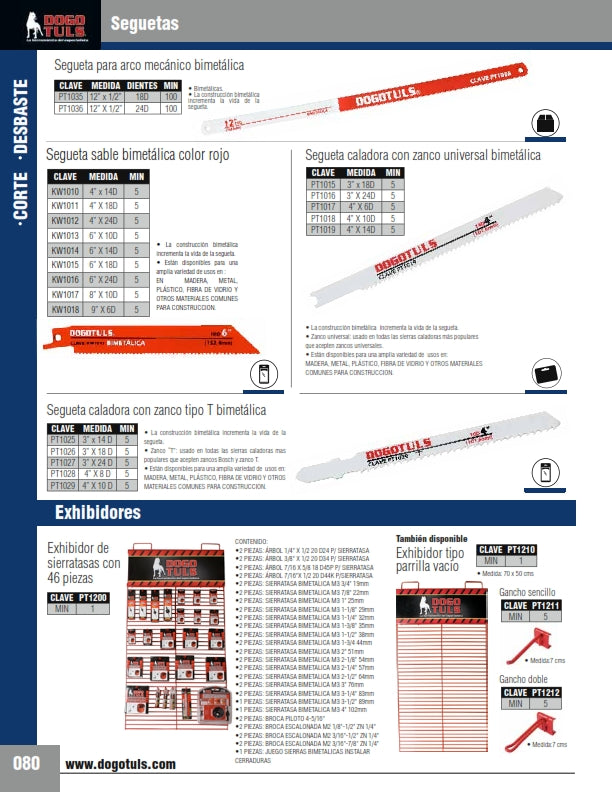 SEGUETA 6" X 24D SABLE BIMETALICA ROJA (5) – HEMUSA